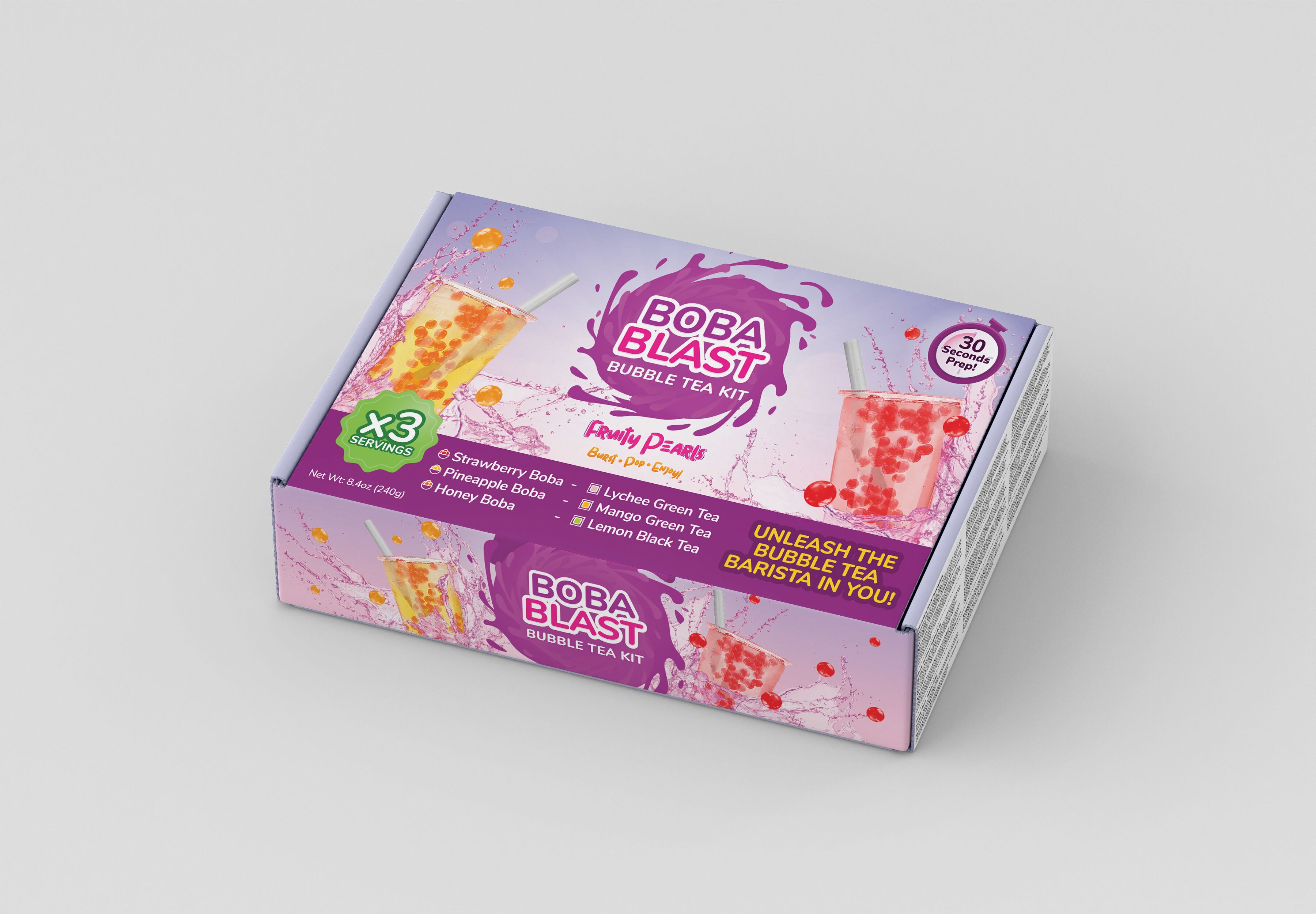 Boba Blast Bubble Blast Variety Kit 18 x 240g - Steins Foods